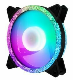 Комплект вентиляторов Tesla RGB 120-3D3, 120 мм, 1200rpm, 21 дБ, 3-pin+4-pin Molex, 3шт, RGB (TSL-120-3D3)