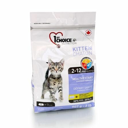 Сухой корм для котят 1ST CHOICE здоровый старт, с курицей, 907 гр