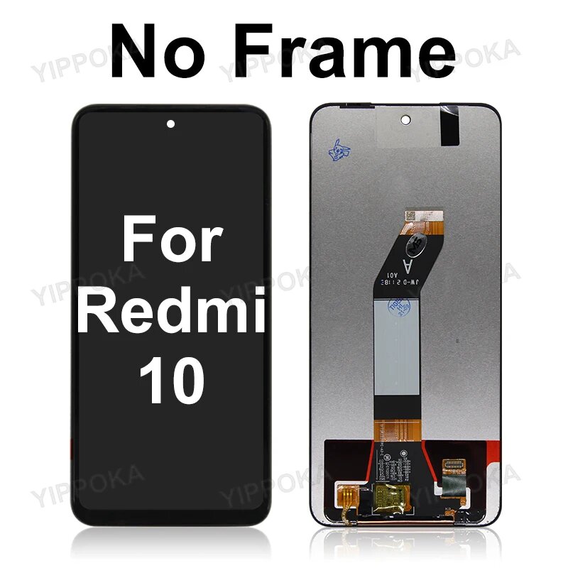 ЖК-дисплей 6,5 дюйма для Xiaomi Redmi 10, сенсорный экран с дигитайзером для Redmi 10 Prime, дисплей 21061119AG, запасные части для ЖК-дисплея Redmi 10 No Frame