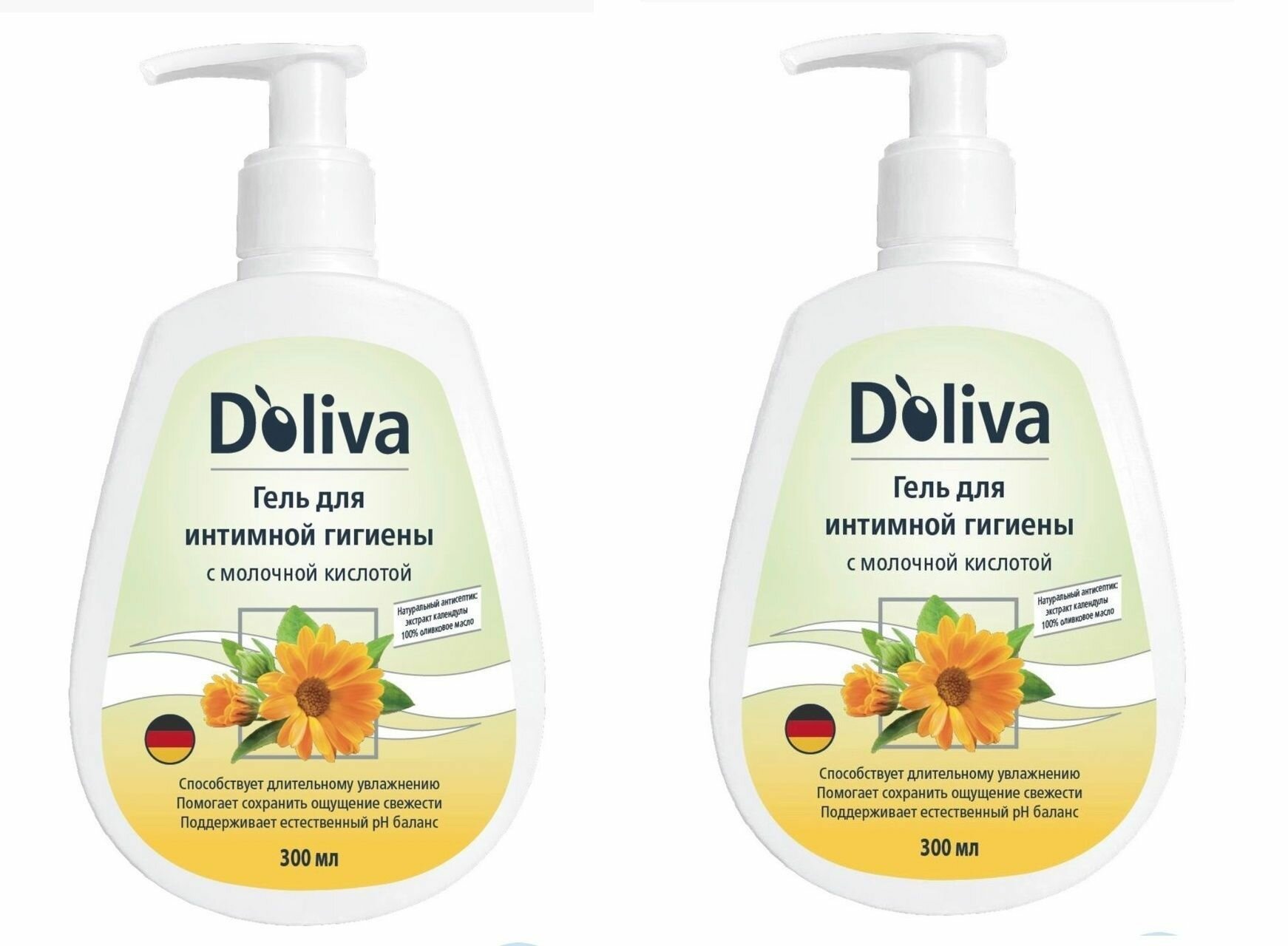 DOLIVA Гель для интимной гигиены, 300 мл, 2 шт