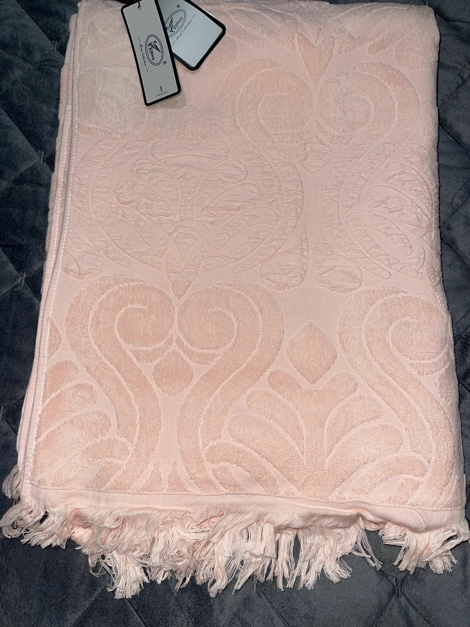 Махровая простынь (покрывало) для укрывания, Koloco, хлопок 100%