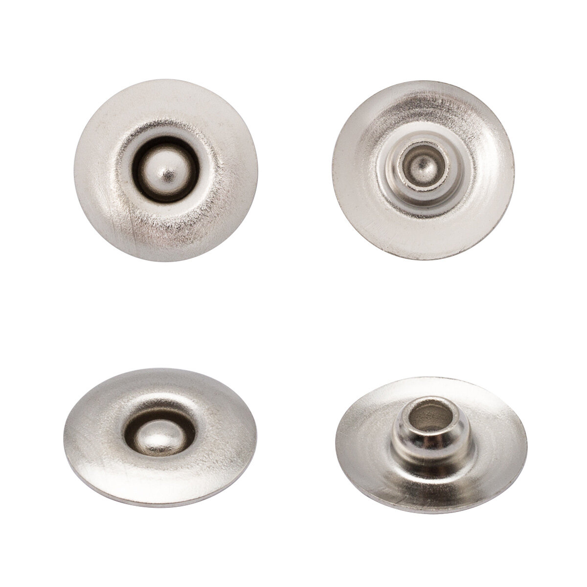 Хольнитены односторонние джинсовые 11 мм, BIG, 50482, без гвоздика, металл (никель), 100 шт