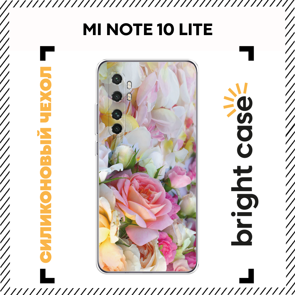 Чехол на Xiaomi Mi Note 10 Lite / Сяоми Ми Нот 10 Лайт с принтом Утренние розы
