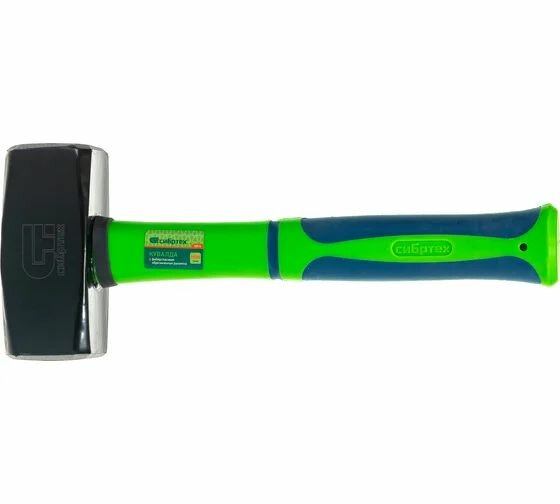 Кувалда, 1500 г, фибергласовая обрезиненная рукоятка Сибртех 10916