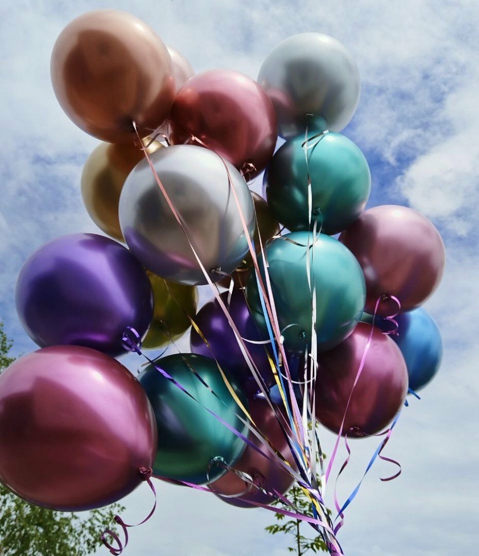 Большая связка из 20 шаров-хром