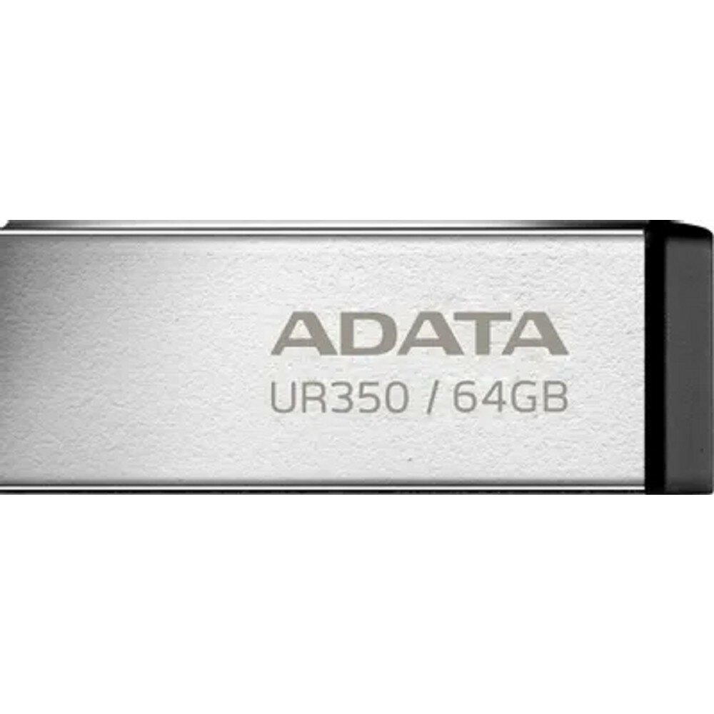 Флешка USB Flash A-Data UR350-64G-RSR/BK, Серебристый 64 ГБ