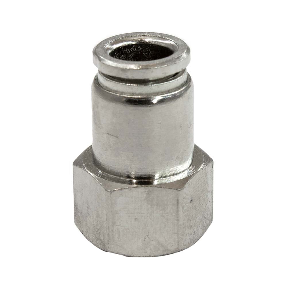 Пневмофитинг цанговый прямой Cn-I-3/8F-10 для полиуретановых и рильсановых трубок, Арт. 5185