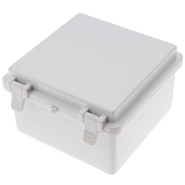 Коробка KG 150x150x90 пластиковая с петлями и пластик. защелками 150х150х90мм IP66 серая (3 шт. в наборе)