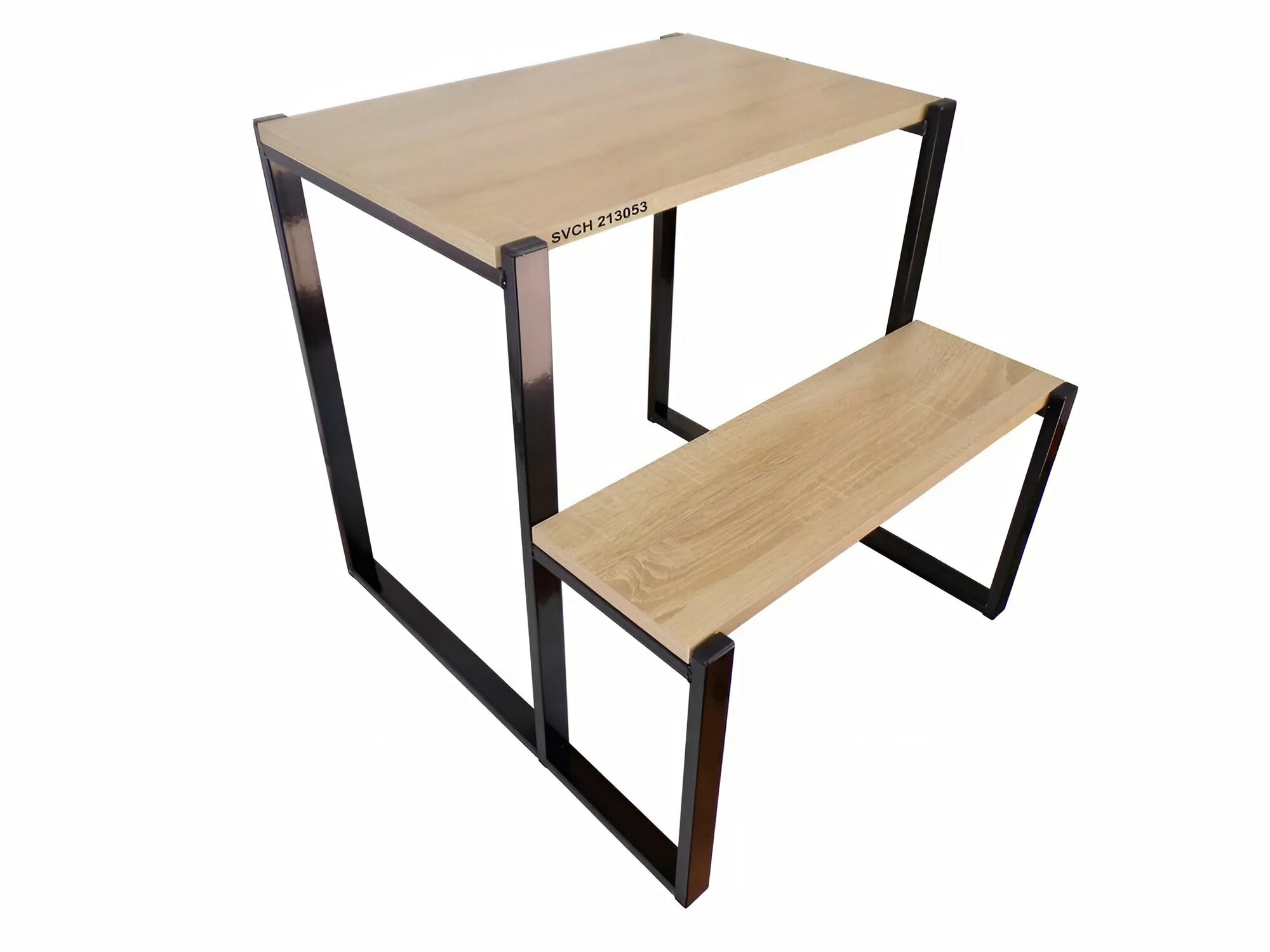 Полка для микроволновки GARROSS "SIBERIA 213053", две полки 38х54 см и 17х54 см, высота 55 см и 31 см, цвет полок сонома