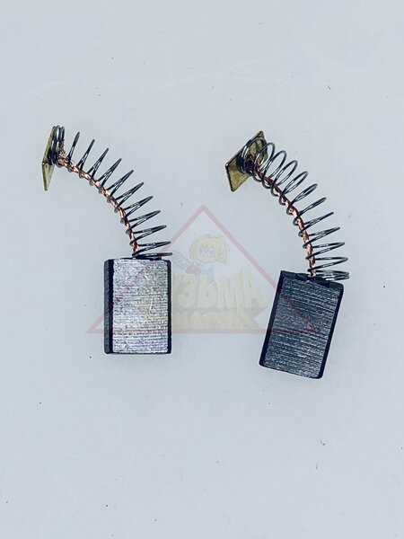 Щетки угольные для интерс ДП 1200 6х11х16 пружина пятак прямоуг. (569)(2шт.) (03.022.00055) №636