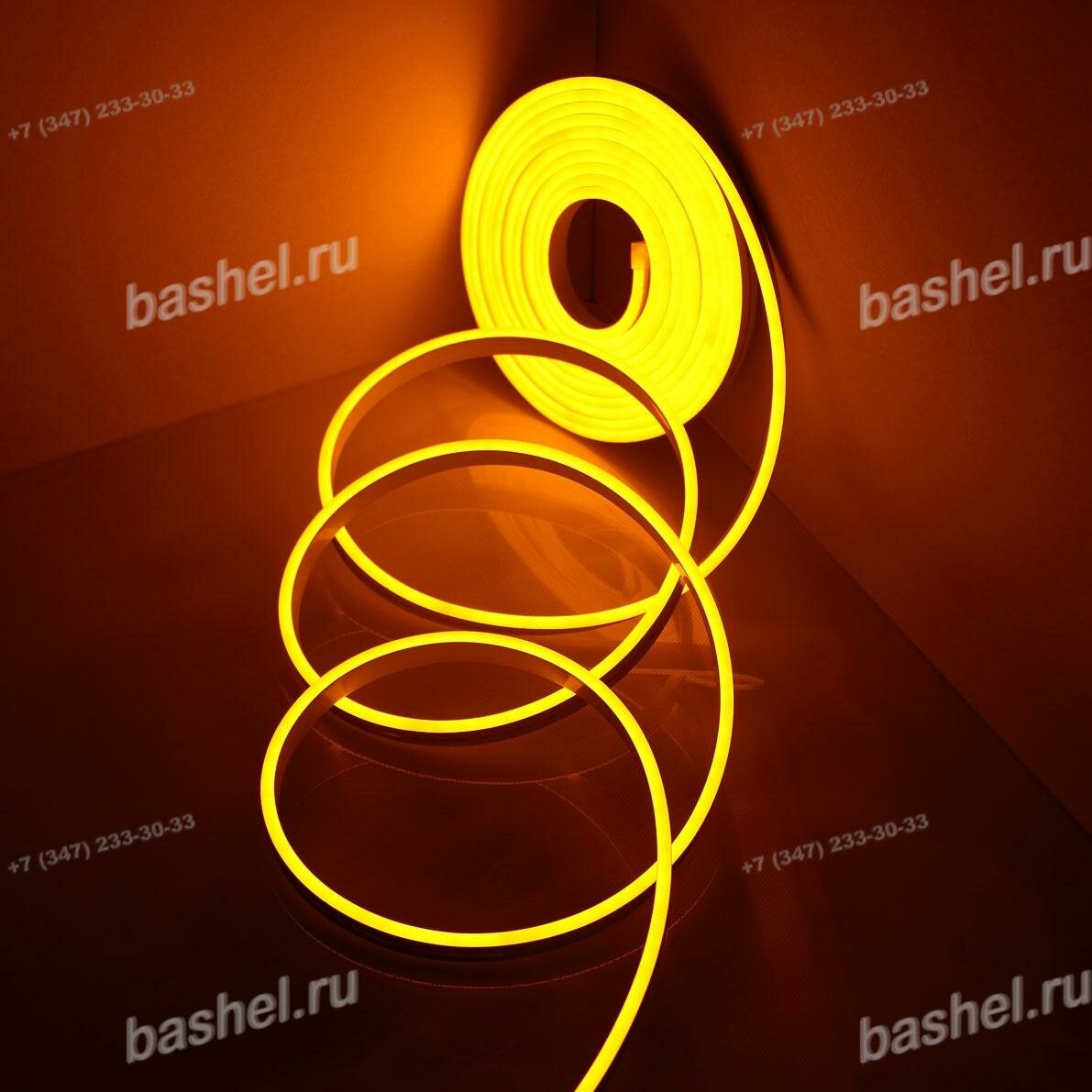 IC-FSL2835-1305-24V Yellow (13x5mm, шаг нарезки 5 см, подключение до 5м с одной стороны, цена за 5м!), 24v