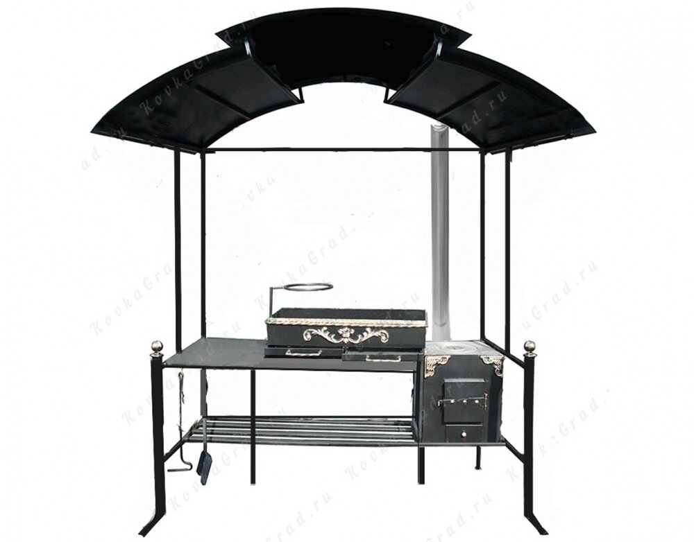 Мангал с печкой "Скандинавия"