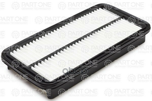 Фильтр воздушный TOYOTA AVENSIS 99>, AVENSIS VERSO 01>, PREVIA 01>, RAV 4 II 01>, 307x153x42 PART-ONE арт. 1AF143