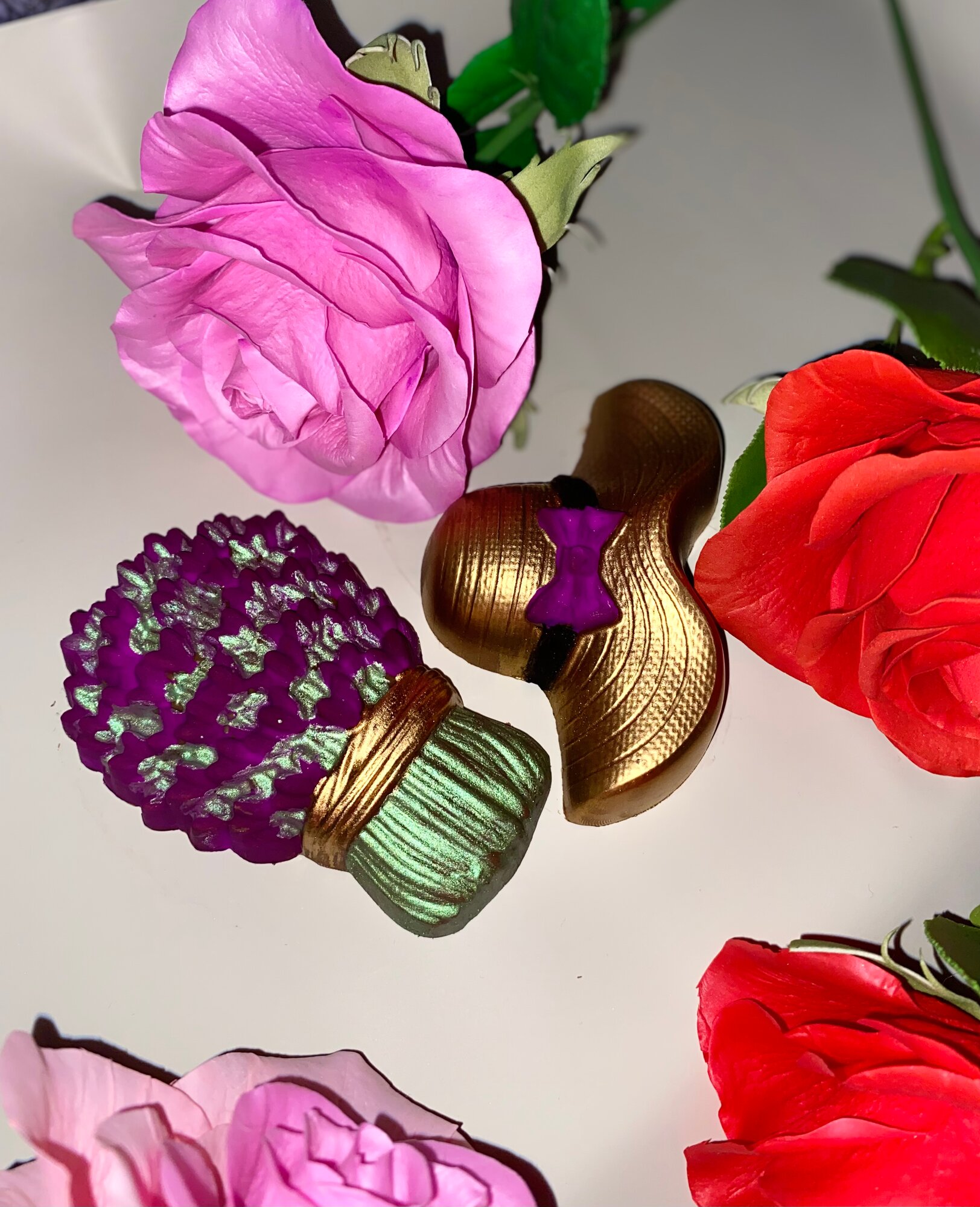 Шоколадный набор "Букет лаванды и шляпка"