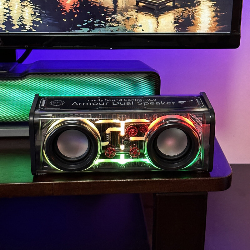 Портативная акустика Neutral Mecha Audio, 10 Вт, 1200-2000 мА, Bluetooth 5.3, белая — фото 1