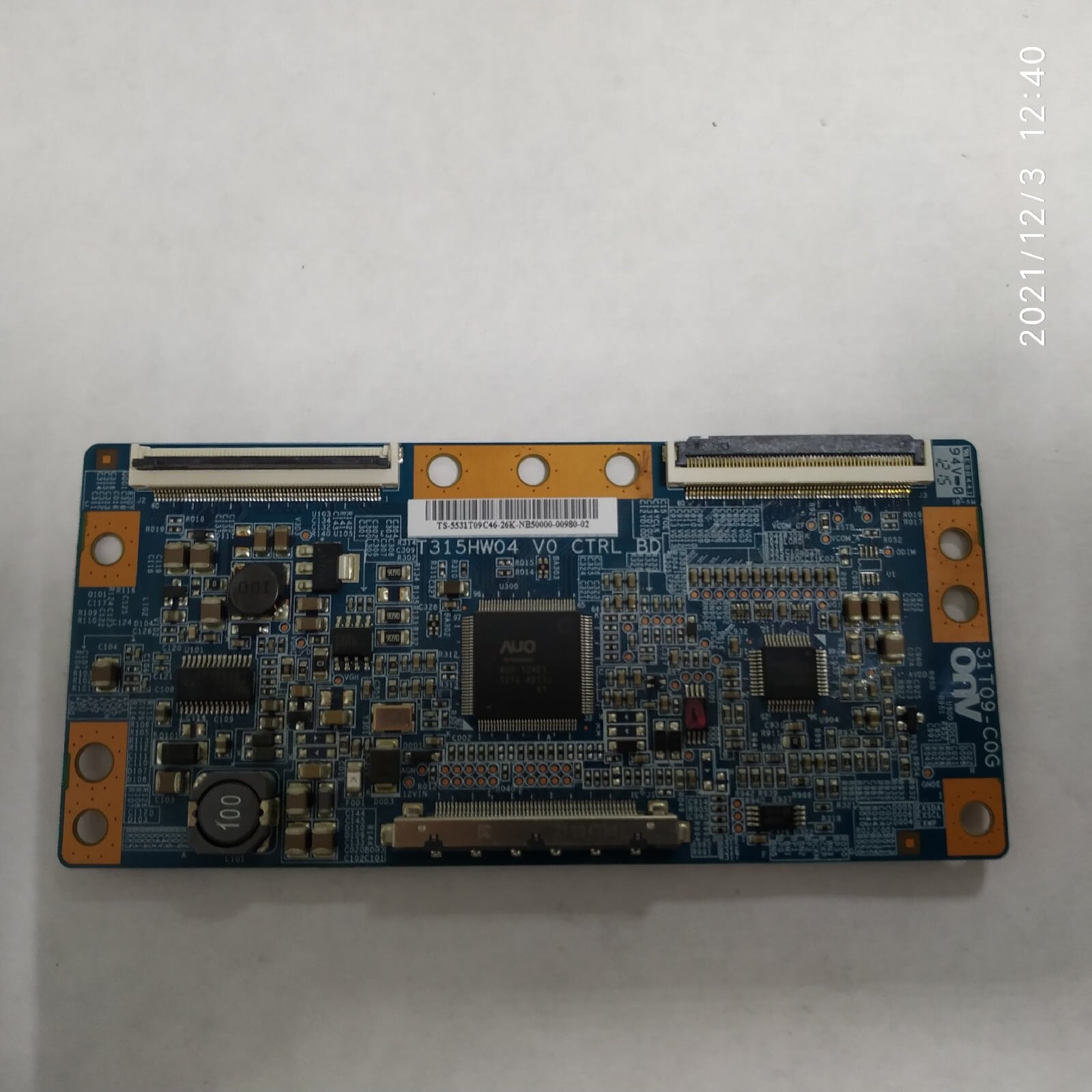 T-CON (T315HW04 V0) для Toshiba 32LV933RB с разбора Б/У