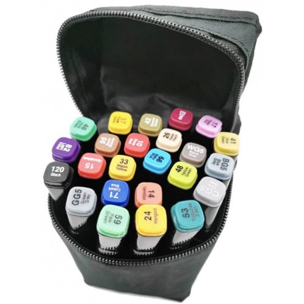 Скетчмаркеры BandRate Smart двусторонние 24 шт.