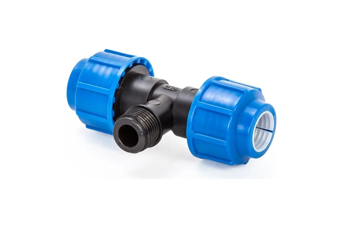 LAMMIN компрессионный тройник для ПЭ труб 75x2, модель 9/1 LM34013755075 для монтажа