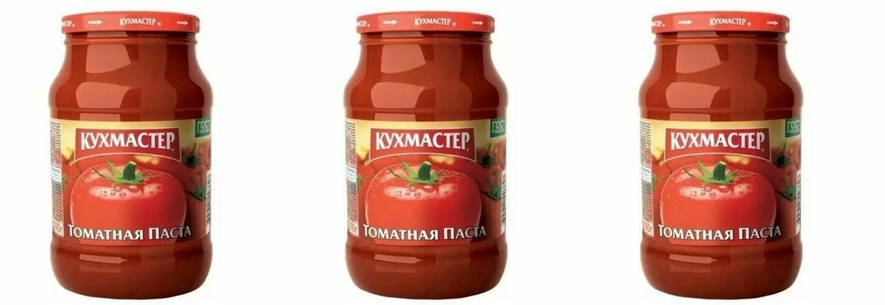 Кухмастер Томатная паста 270 г 3 уп