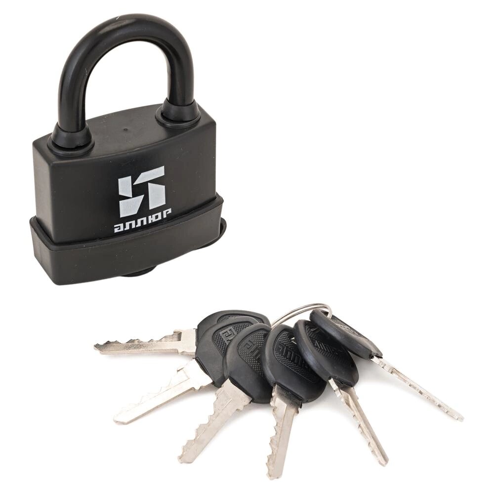 Замок навесной всепогодный Аллюр ВС1Ч-376П 71х56 мм размер дужки 33х36 мм