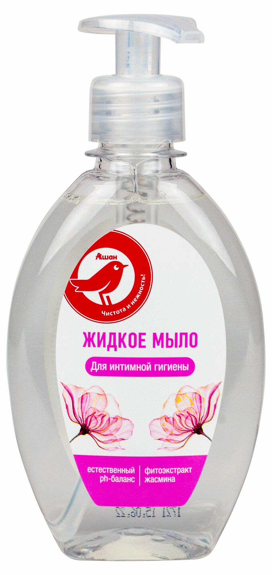 Жидкое мыло для интимной гигиены ашан Красная птица Нероли и Жасмин, 250 мл