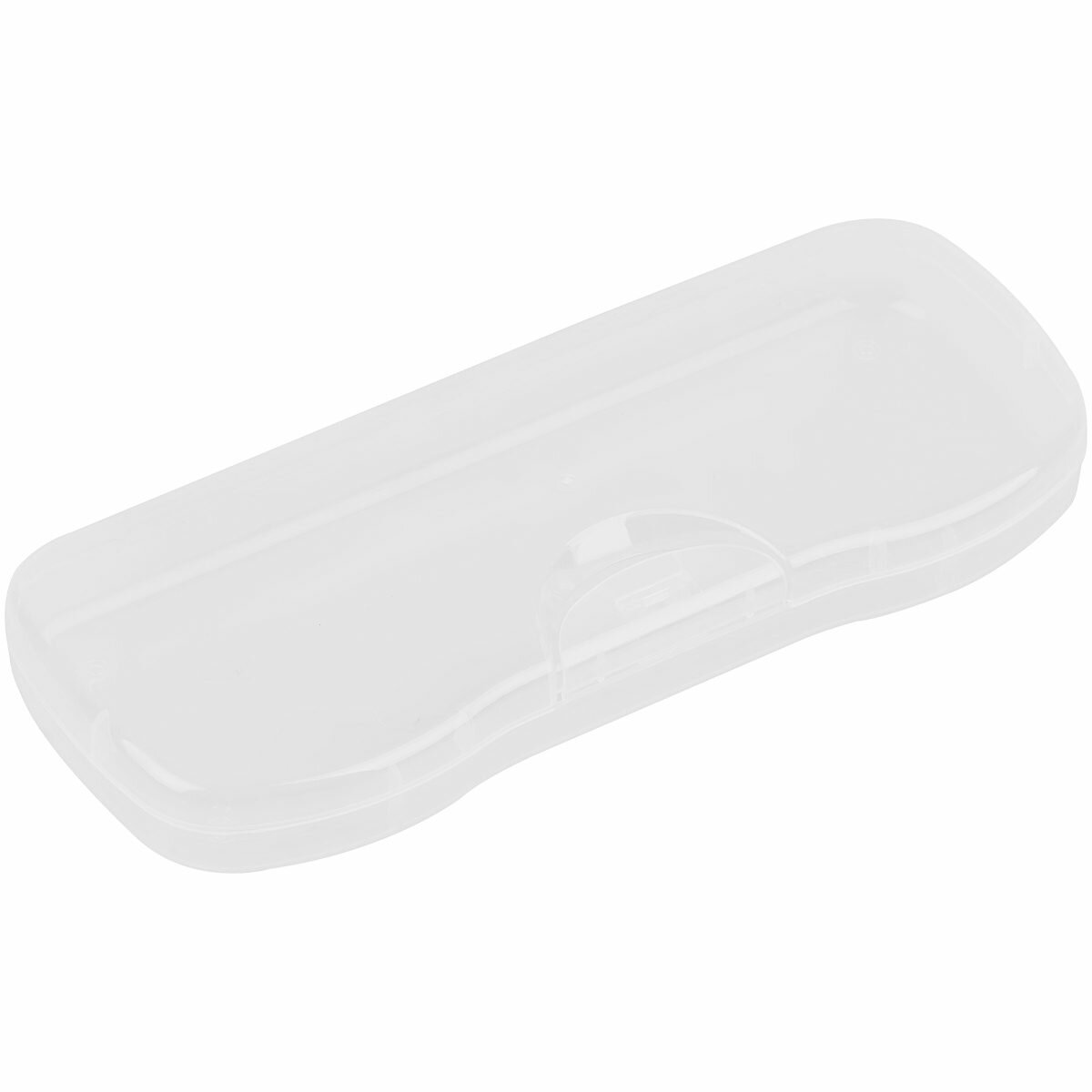 Пенал-футляр Стамм "Crystal", 204x83x25мм, пластик, прозрачный (ПН65), 15шт.