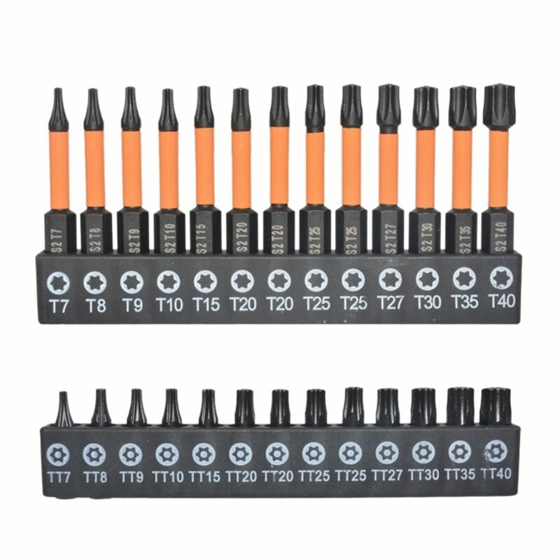Магнитная отвертка Torx 25/50 мм T7 T8 T9 T10 T15 T20 T25 T27 T30 T35 T40 для электрической отвертки, ручные инструменты