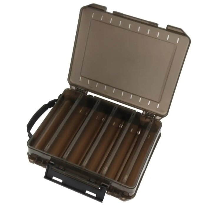 Коробка рыболовная, бокс. Двусторонняя для рыболовных приманок и снастей .(воблер, поппер, блесна)10 мест.