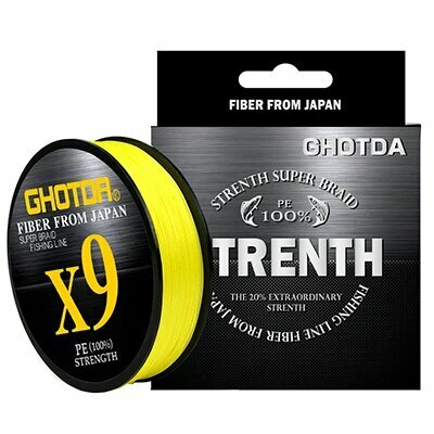 GHOTDA рыболовные принадлежности для путешествий 100 М 13,2-99LB X9 рыболовная леска плетеная полиэтиленовая многонитевая леска для морской и пресноводной рыбалки