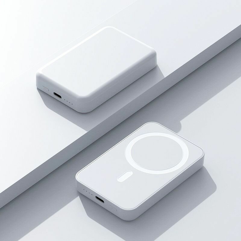 Магнитный повербанк Power bank, с беспроводной зарядкой, 10000mAh, для iPhone и Android