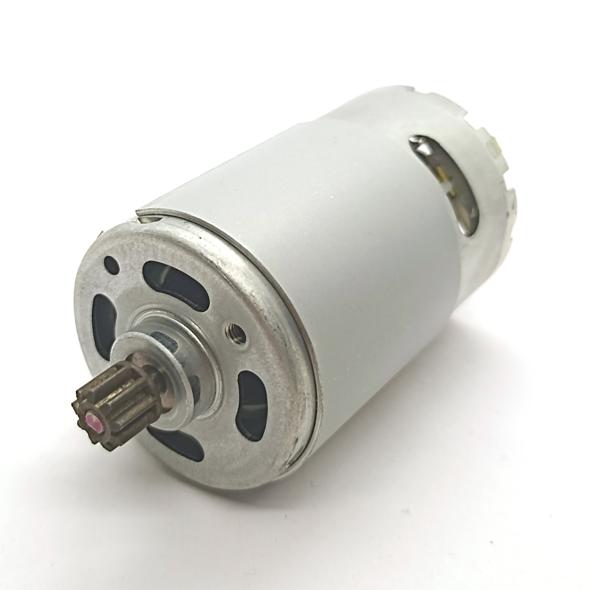 Двигатель для аккумуляторных дрелей-шуруповертов 10,8 В (вал скос, с шестерней d-8мм 9 зуб.)