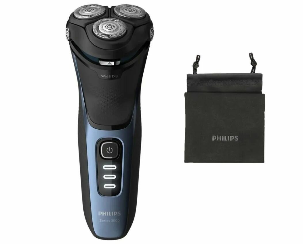 Электробритва Philips S3232, для сухого и влажного бритья, с триммером, Li-Ion