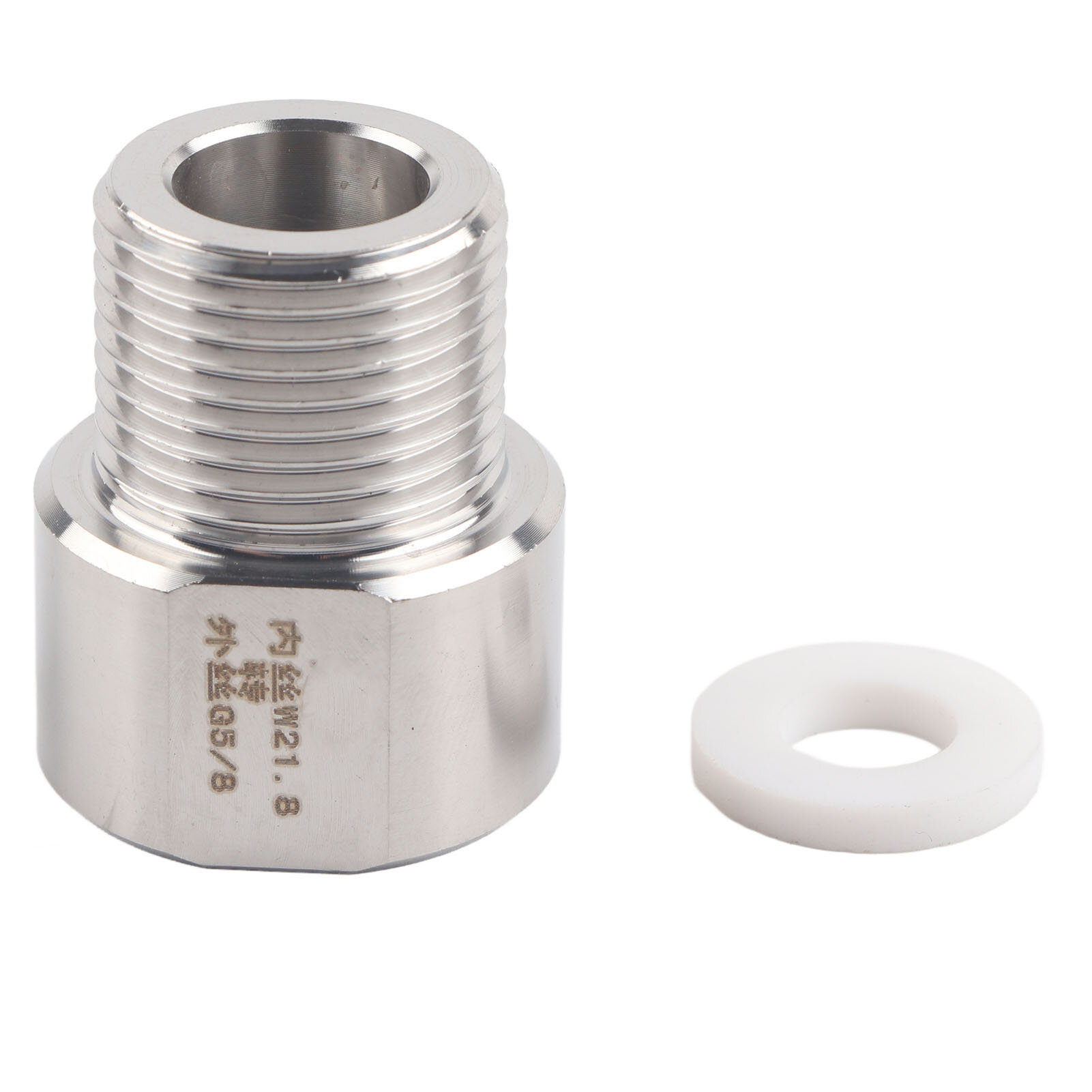 CO2 Regulator Adapter Cylinder Connector Converter for Aquarium Fish Tank (W21.8 to G5/8)