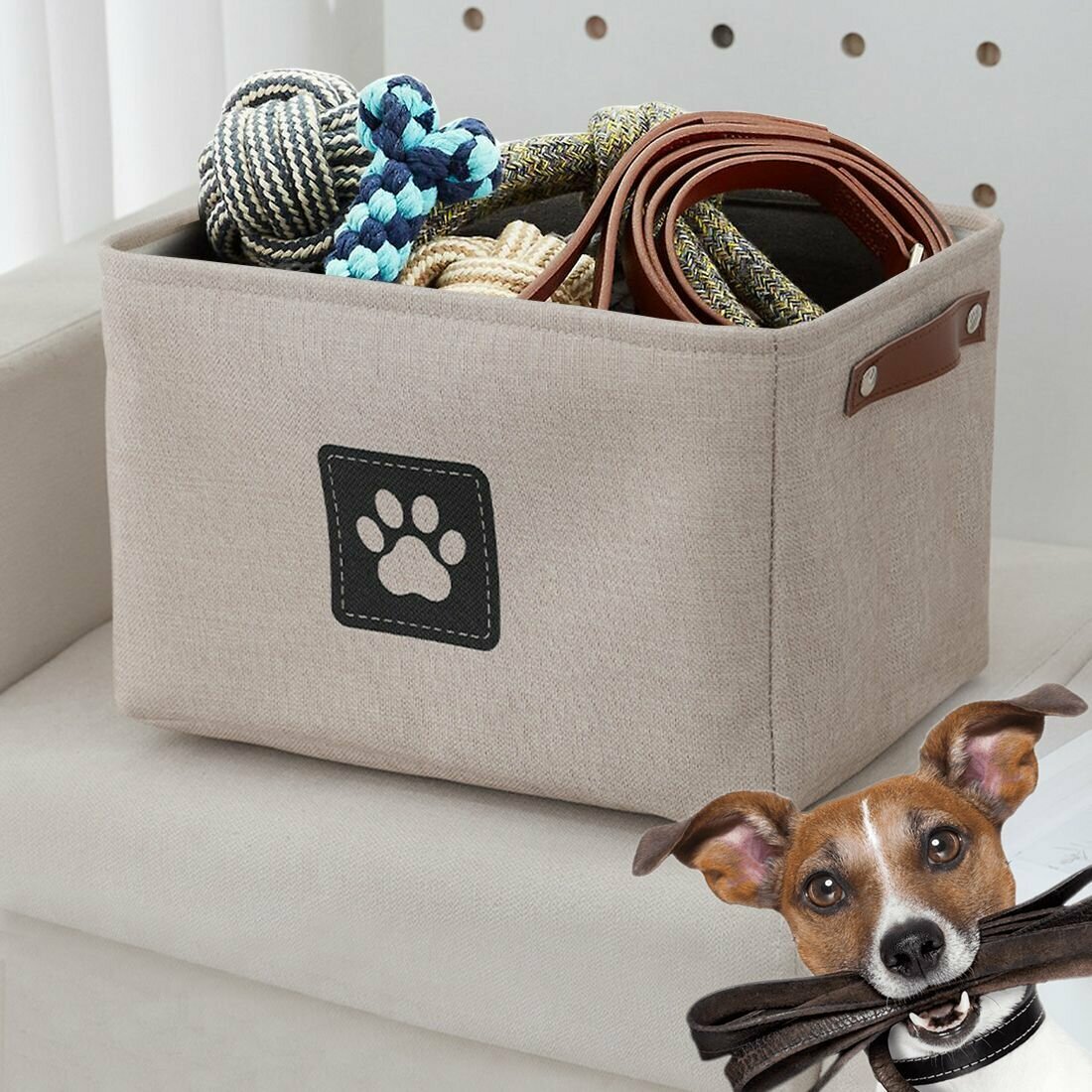 Корзина для игрушек собак мелких, средних и крупных пород