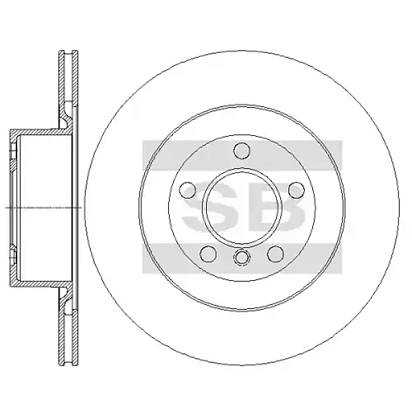 HI-Q SD5227 диск тормозной задний\ BMW (БМВ) x3 (f25) / x4 (f26) 2.0-3.5 10