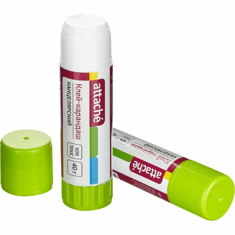 Клей-карандаш Attache Канцелярский, нетоксичный, 40 г