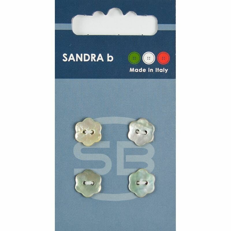 Пуговицы Sandra b Натуральный цвет, 11 мм, 4 шт