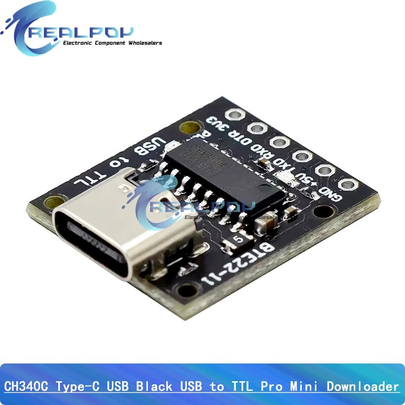 REALPOY MSOP10 Преобразователь USB в TTL Type-C USB CH340C