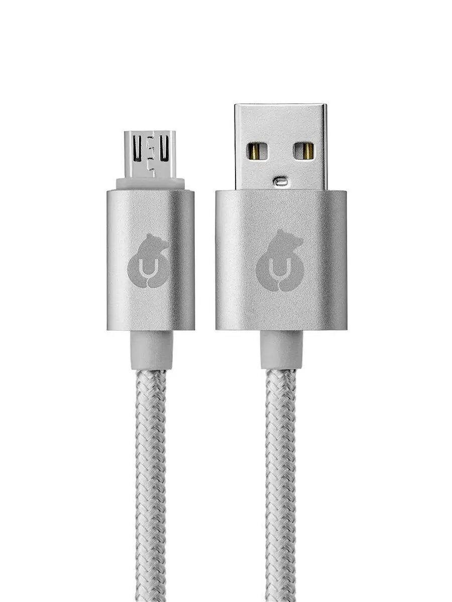 Кабель зарядный uBear Cord Micro-USB/USB-A 1,2 метра в тканевой оплетке