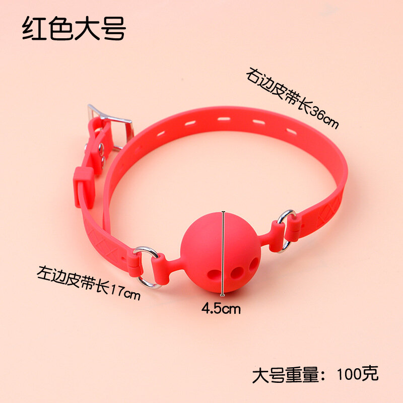 SM силиконовый шарик для рта, принудительное открытие, слюнявый ротовой стержень, маленький реквизит для связывания с тремя отверстиями, для взрослых, для развлечений, для тренировок