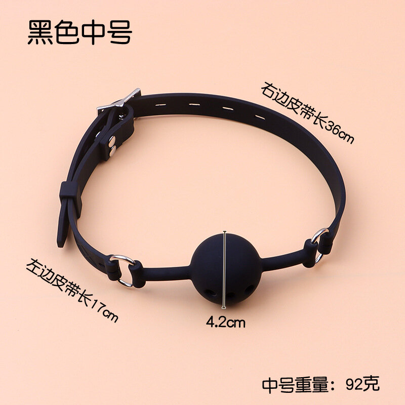 SM силиконовый шарик для рта, принудительное открытие, слюнявый ротовой стержень, маленький реквизит для связывания с тремя отверстиями, для взрослых, для развлечений, для тренировок