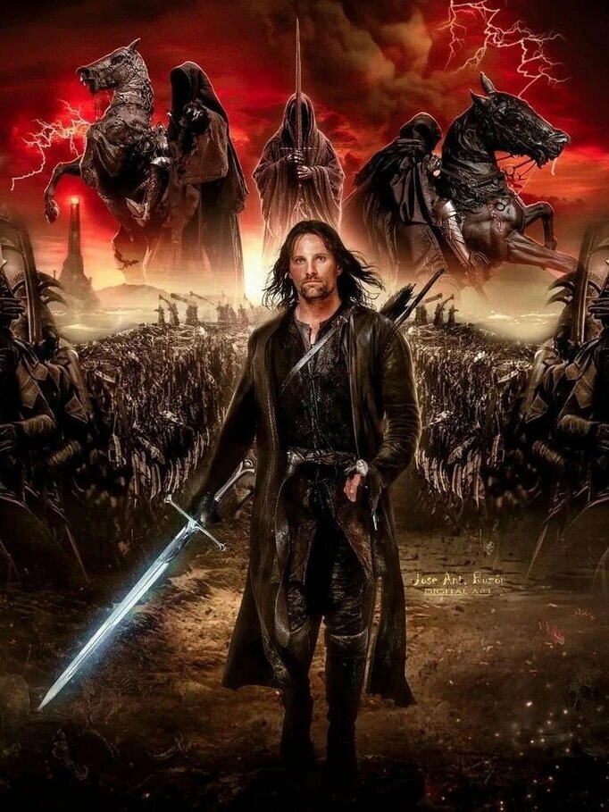 Алмазная мозаика на подрамнике "Властелин колец" круглые бриллианты 40х50см