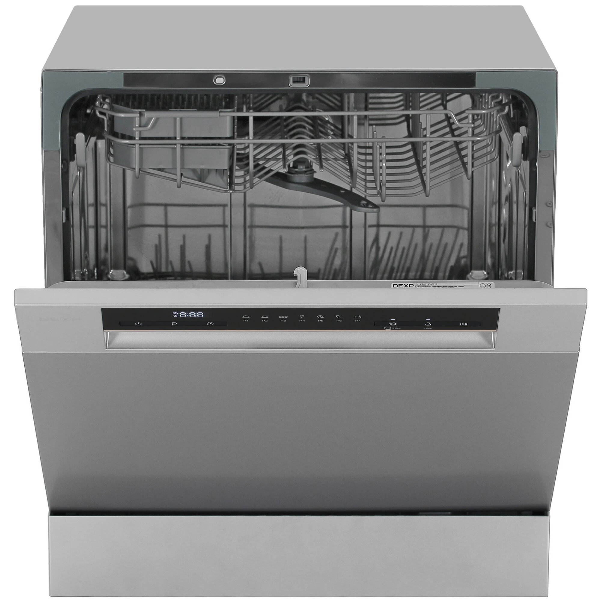 Посудомоечная машина DEXP DWMF2B-G, A++, конденсационная сушка, защита от протечек