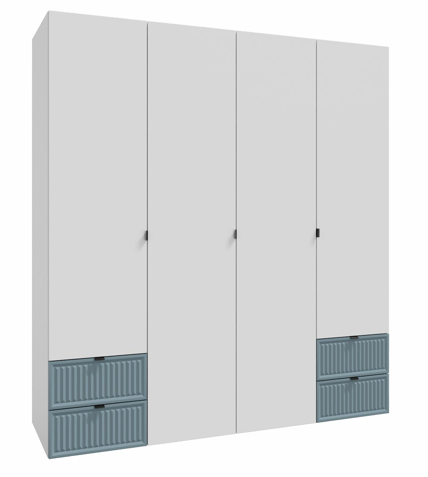 Шкаф для одежды, шкаф белый/синий, Спраут