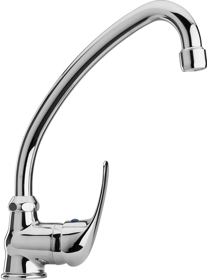 Смеситель для кухни Paini Jolly 69CR592ZLMKM с поворотным изливом, хром, глянцевый, однорычажный, латунный, с керамическим картриджем