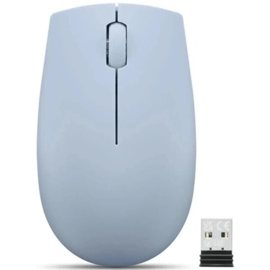 Мышь Lenovo 300 Wireless Compact беспроводная светло-голубой