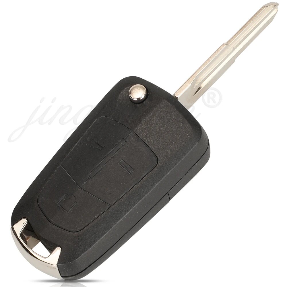 Jingyuqin DW05/HU46 Раскладной корпус автомобильного ключа для Opel Antara AMPERA Chevrolet Epica 2 3-кнопочный автобрелок складной пустой чехол для ключа, 3 Buttons