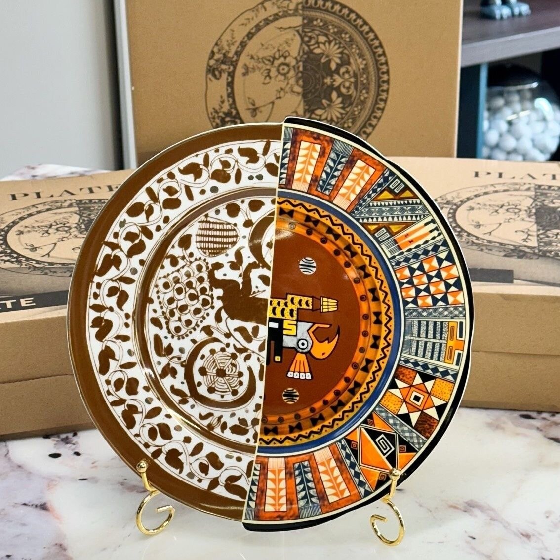 Декоративная доска из костяного фарфора, 1 штука