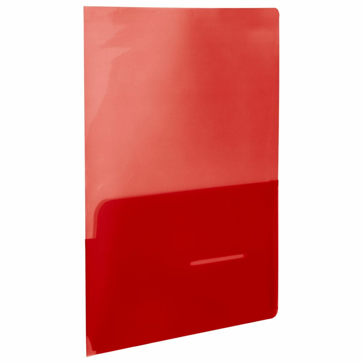 Папка-уголок Brauberg Special (А4, 2 кармана, 180мкм, пластик) красная (273061)