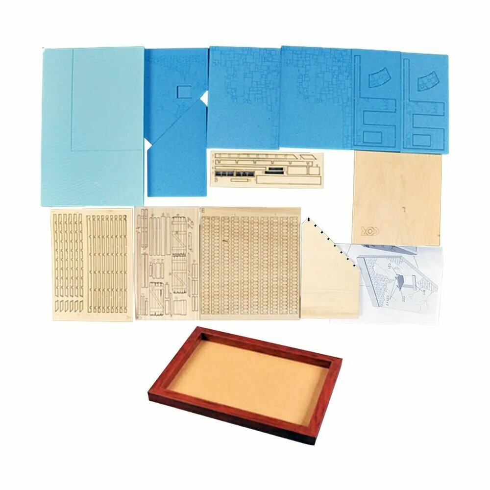 Макет европейского дома 1:35, руины, деревянный набор для диорамы, песочницы, архитектурный макет